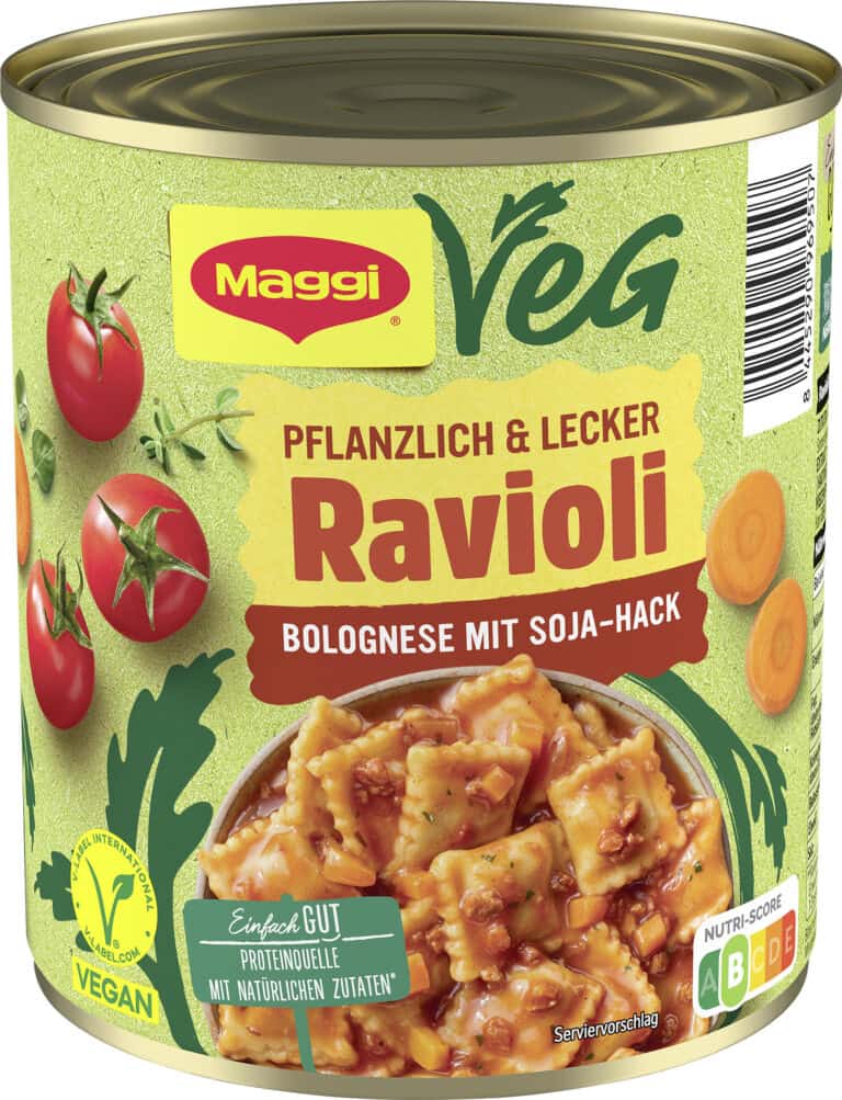 MAGGI Ravioli jetzt auch vegan mit Soja-Hack - vegconomist: Das vegane ...